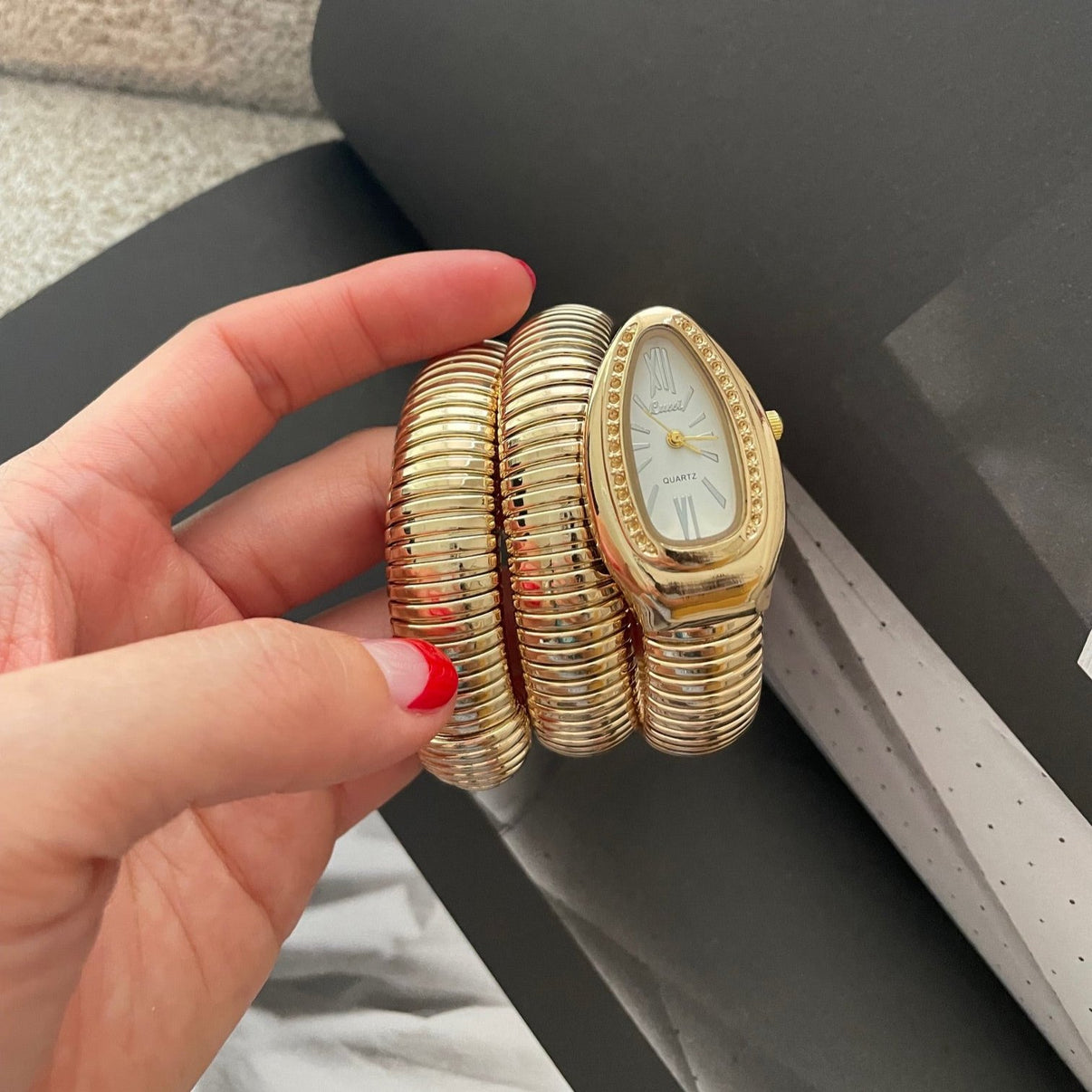 Luxury Snake WristWatch, Quartz Movement Snake Watch – BloomingJ.Studio